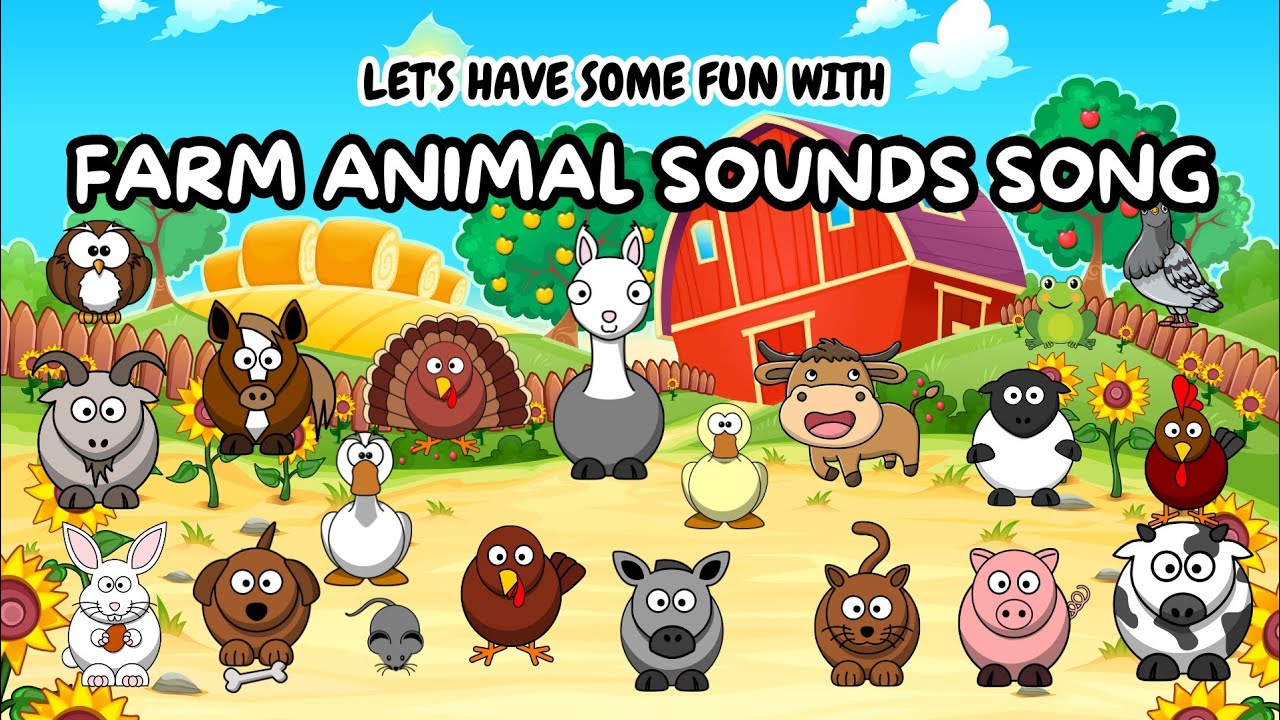 Farm Animal Sounds Song | Nursery Rhymes for Babies and Toddlers - YouTube
