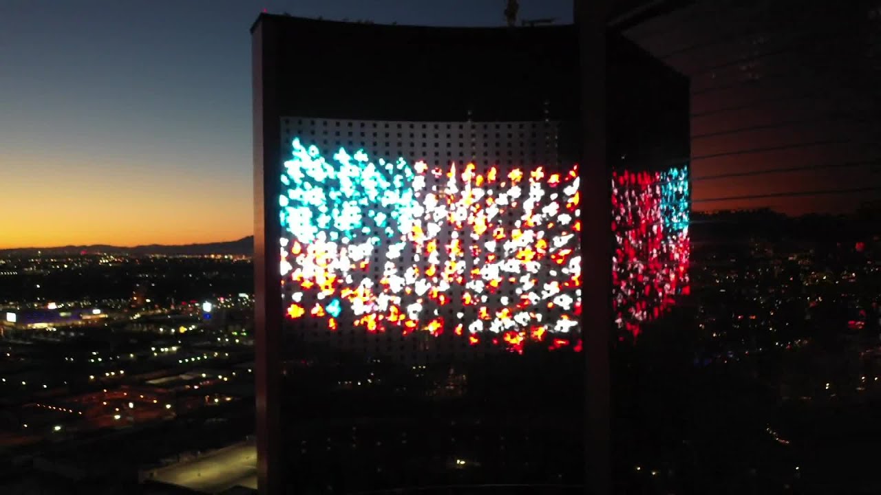 Resorts World unveils 100,000-square-foot LED Screen - YouTube