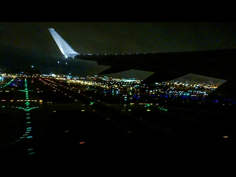 American Airlines B757-200 night takeoff from Philadelphia! - YouTube