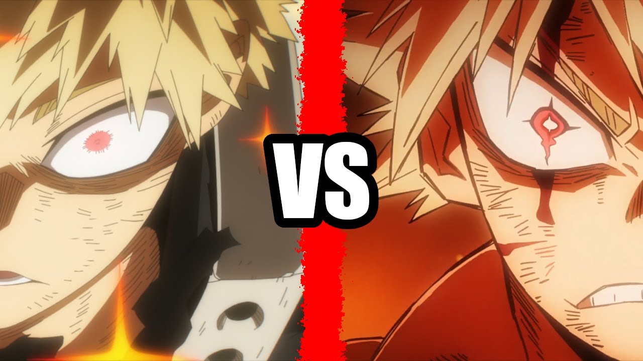 Awakened Bakugou Vs One For All Bakugou - YouTube
