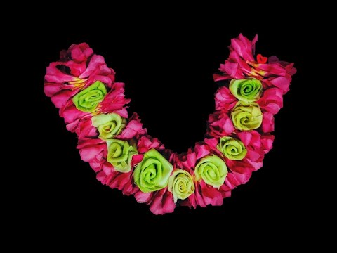 Arali poo kattuvathu eppadi? With corn husk - rose | Arali poo ...