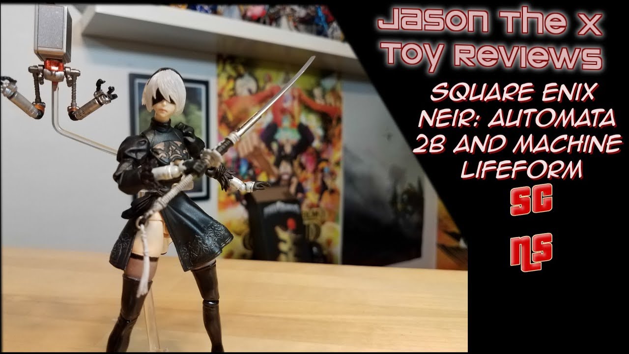 Nier Automata Bring Arts 2B & Machine Lifeform Set Review - YouTube