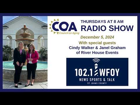 COA RADIO SHOW - Cindy Walker & Janel Graham, River House Events 12-5 ...