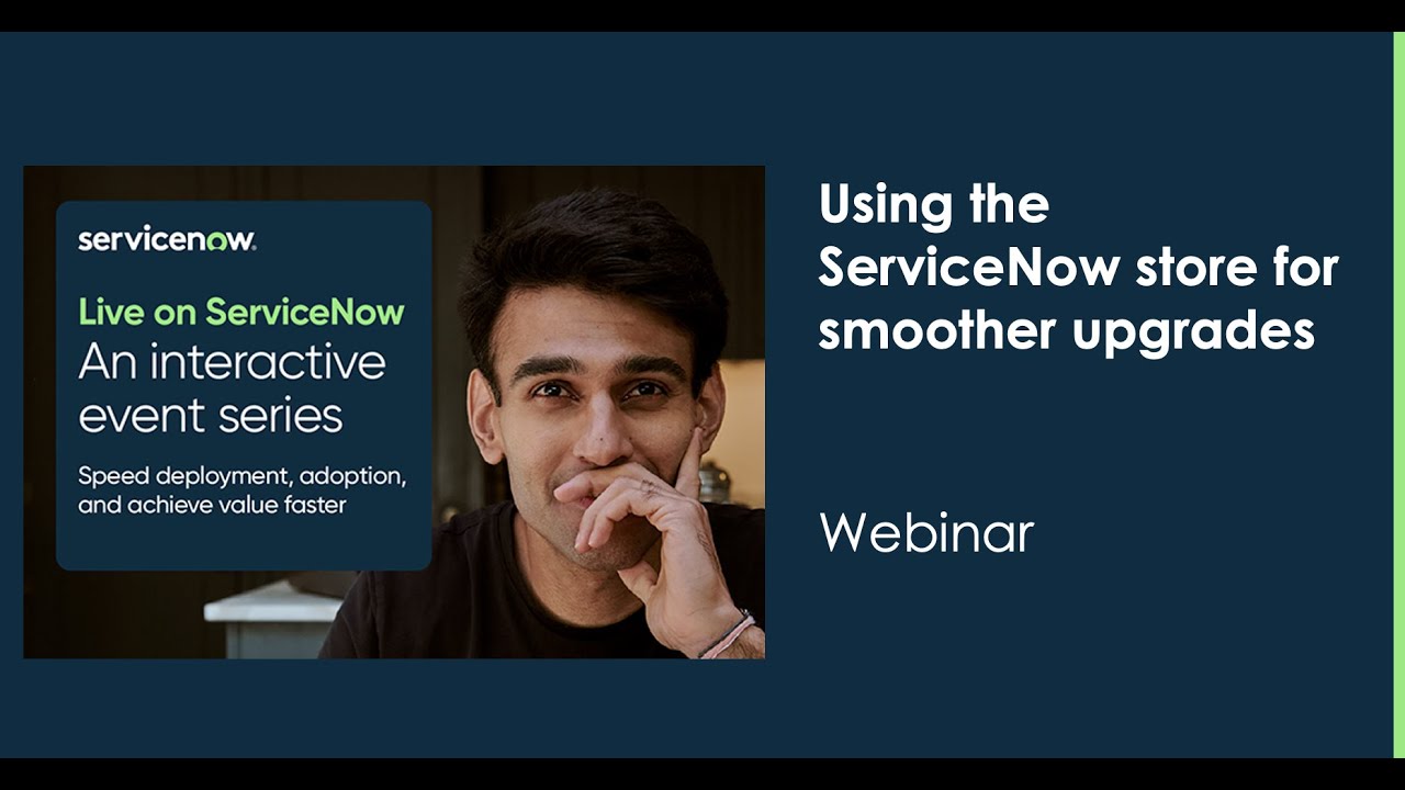 Using the ServiceNow store for smoother upgrades - YouTube