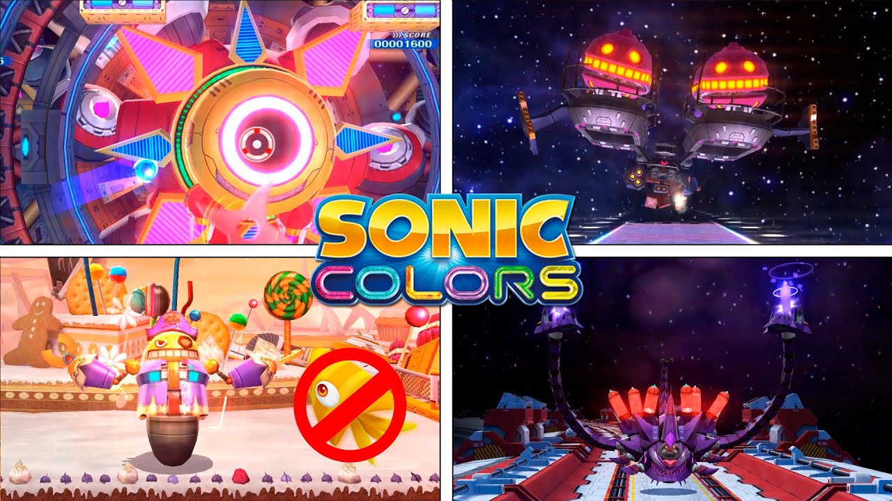Sonic Colors (Wii) - All Bosses | [No Damage - Boost Only] - YouTube