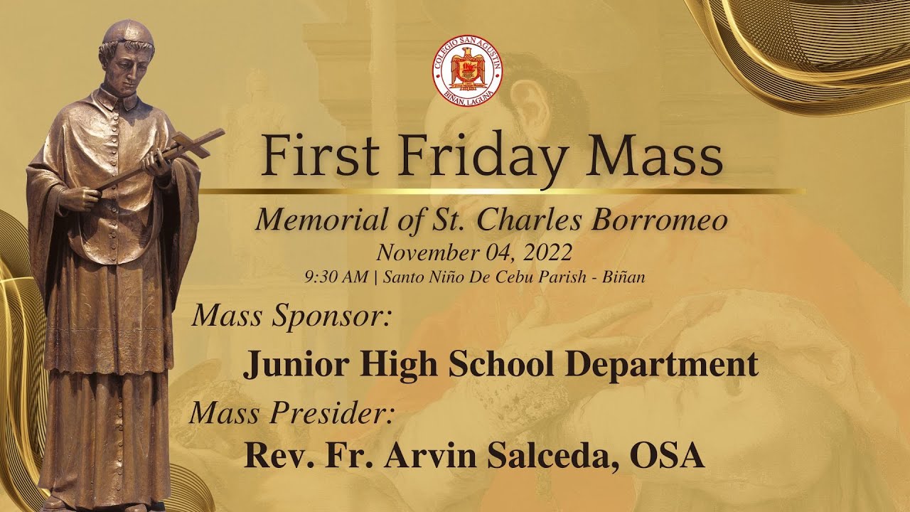 FIRST FRIDAY OF NOVEMBER MASS - YouTube