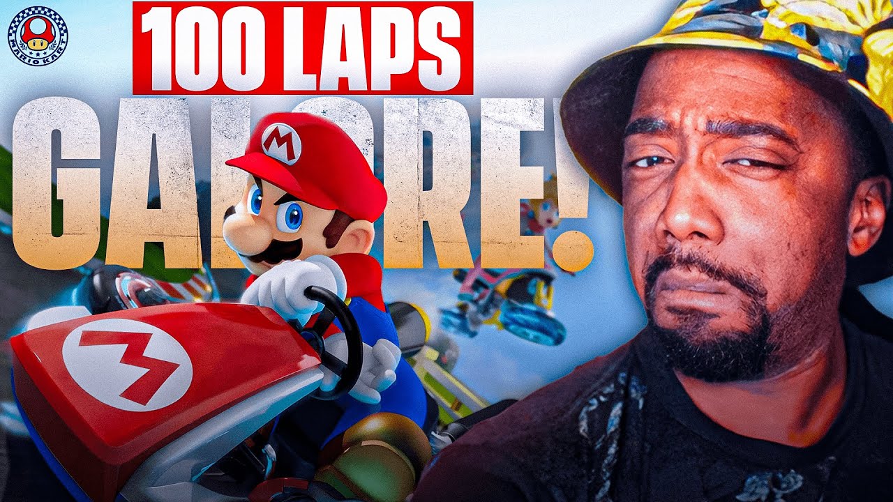 100 LAPS of Mario Kart with Viewers! - YouTube