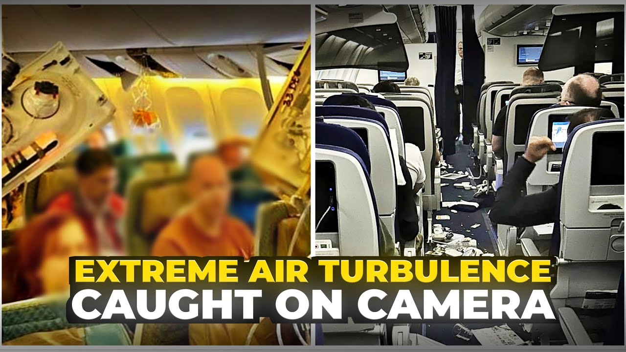 Extreme Airplane Turbulence Terrifies Passengers Caught on Camera ...