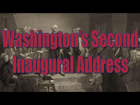 George Washington's Second Inaugural Address (with Captions) - YouTube
