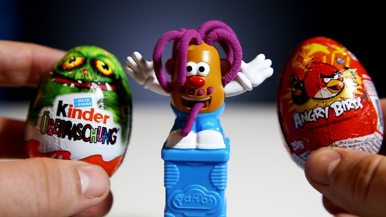Mr. Potato Head Play-Doh - Angry Birds Surprise Egg, Kinder Surprise ...