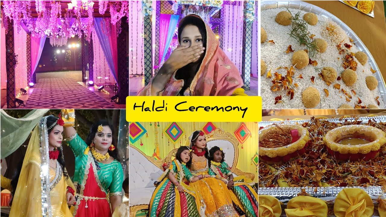 Haldi Ceremony || Haldi Vlog || Samans Vlog - YouTube