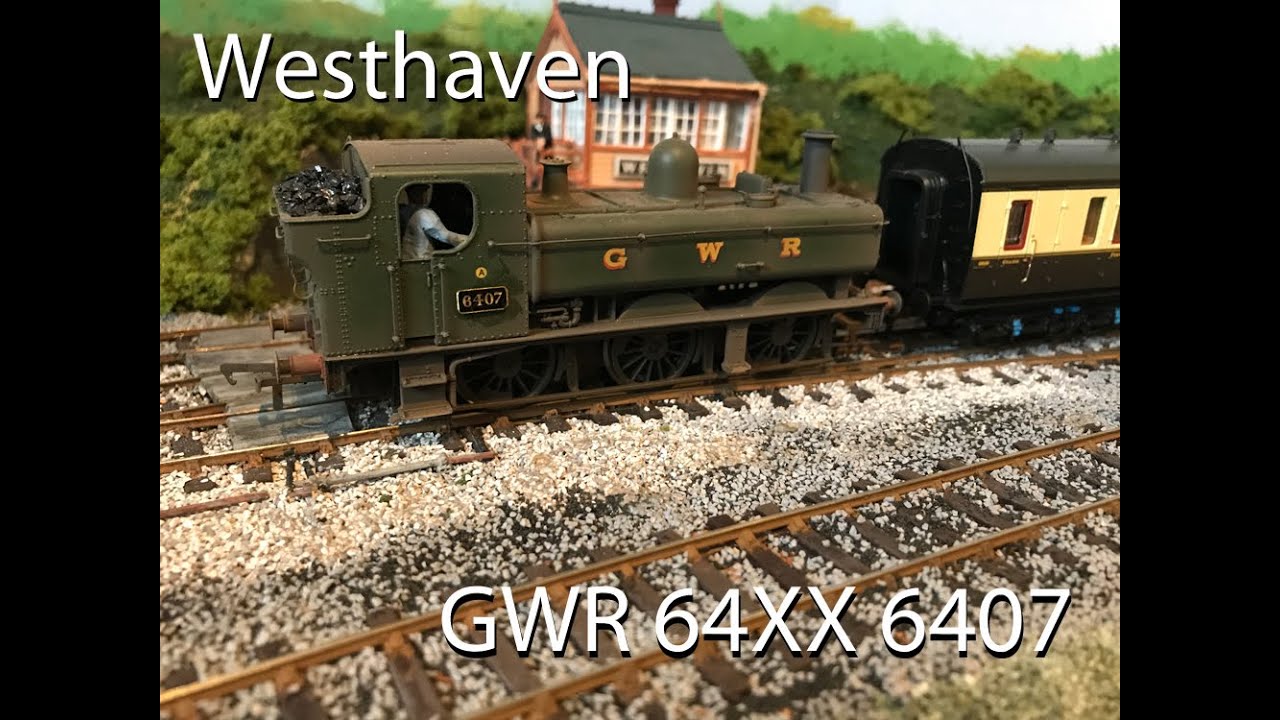 GWR 64XX 6407 departs Westhaven. - YouTube