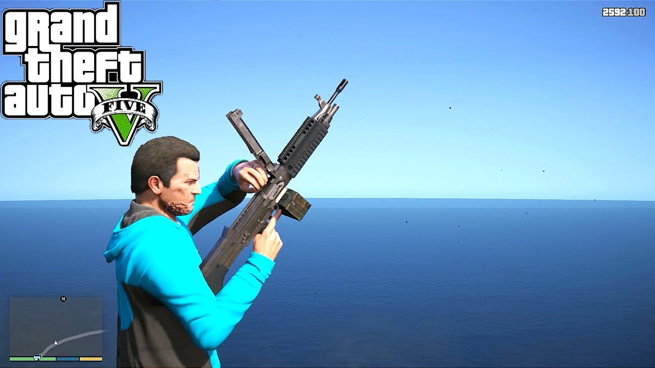 GTA 5 - All Weapons | Shooting | Reloading | Animation - YouTube
