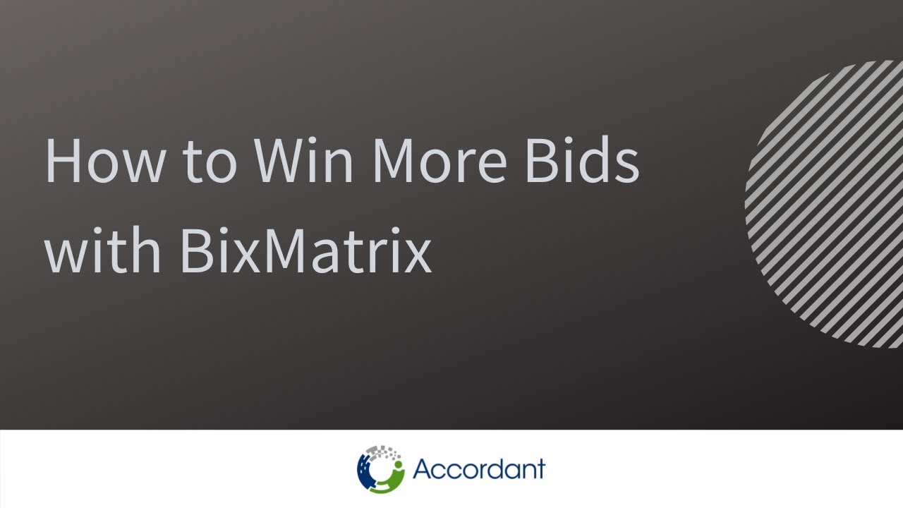 How to Win More Bids with BidMatrix - YouTube