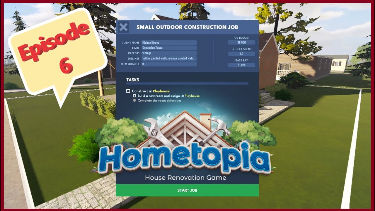 [Gameplay] 🚛Let's Play Hometopia🏠Small Outdoor Construction Job - YouTube