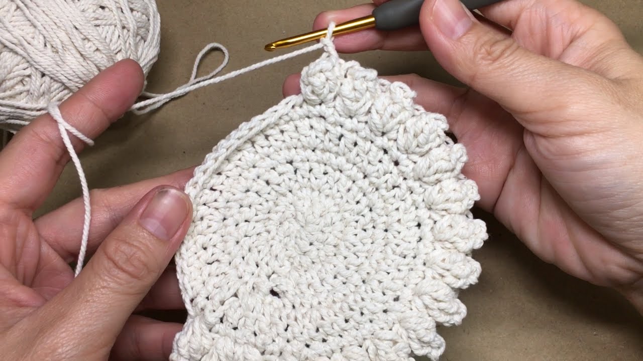 Easy Crochet Coaster pattern for beginner. Minimal design - YouTube