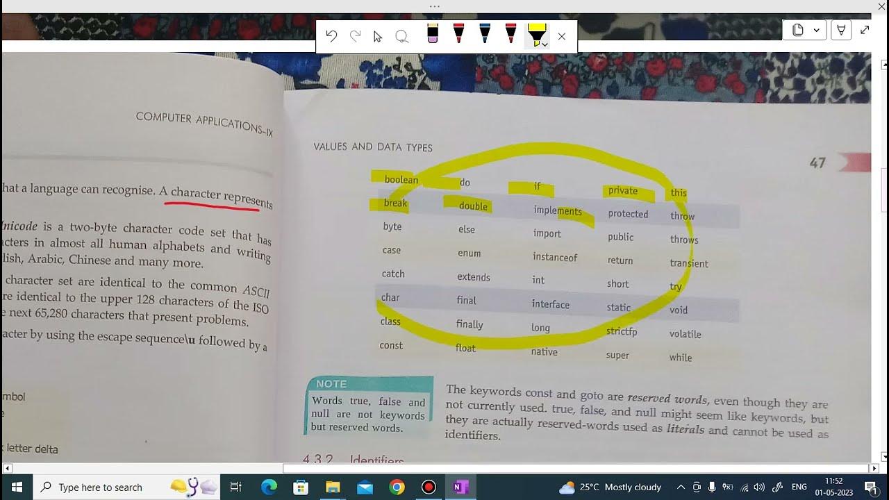 Class 9th Java || ICSE || Character set || Token || - YouTube