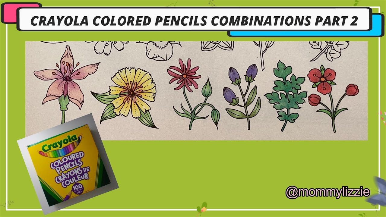 SMALL PROJECTS 2/4: Crayola Color Combinations Sampler (Adult Coloring ...
