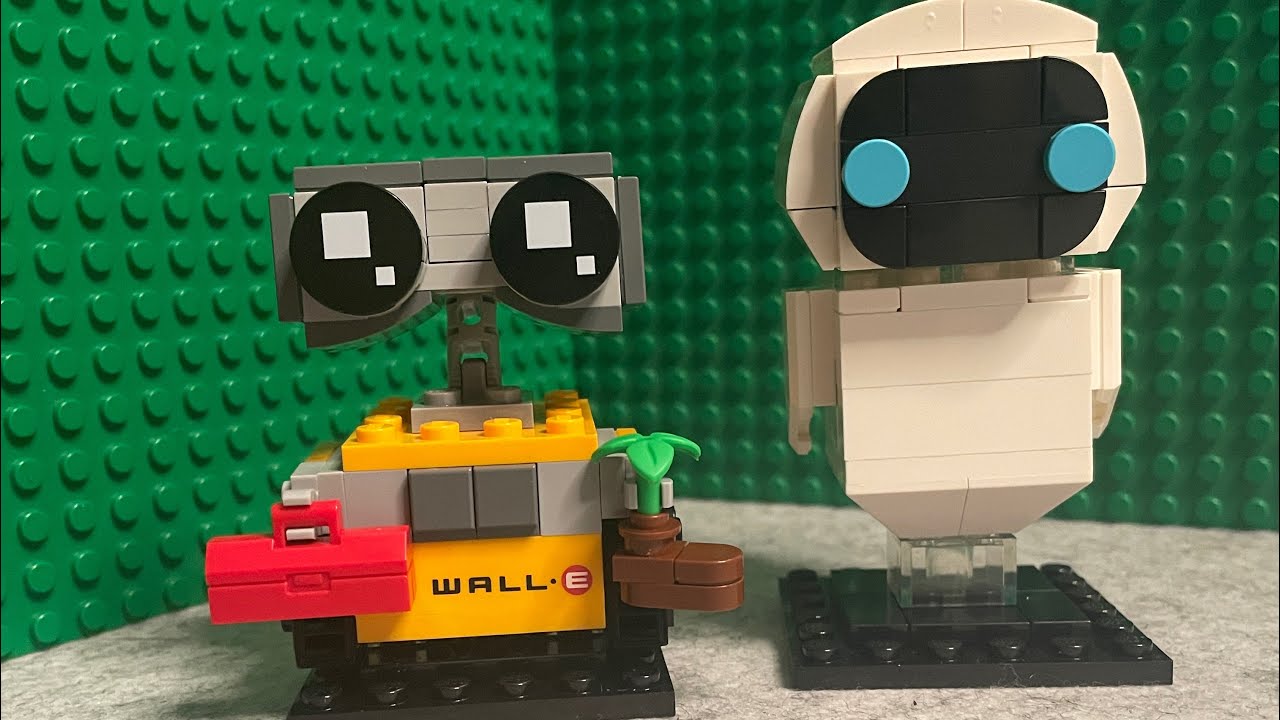 Wall-E and Eve Lego Brickheadz Live Build - YouTube