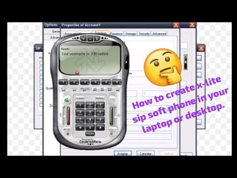 How to create x-lite sip soft phone in your laptop or desktop. - YouTube