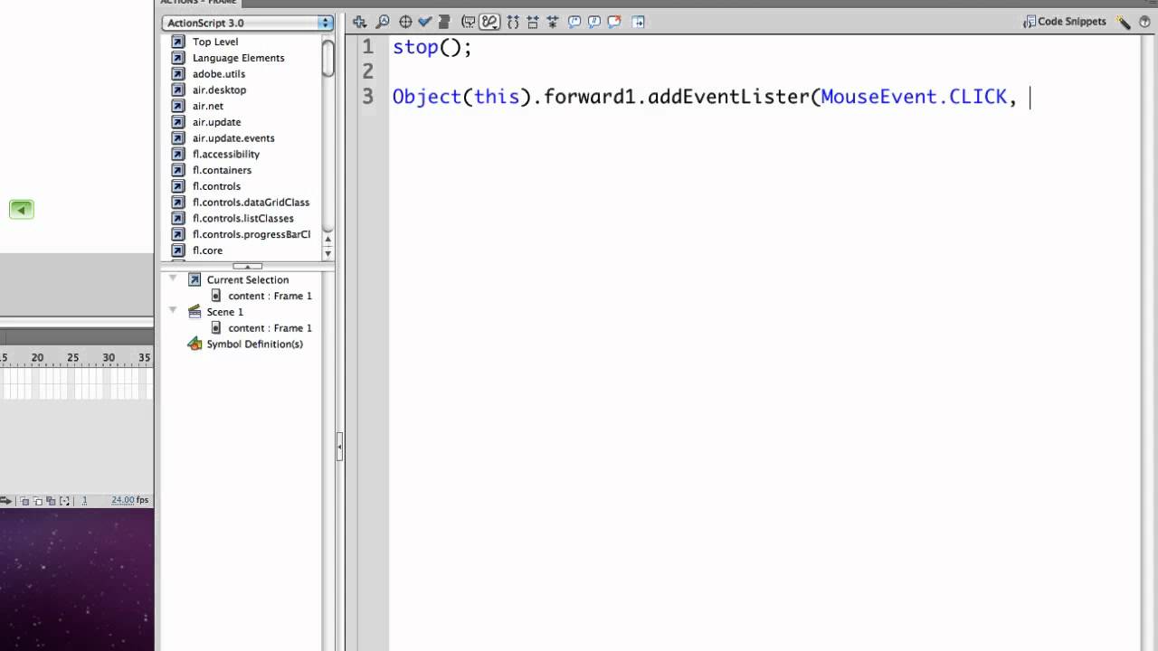 Merihelp Actionscript 3 Scene Control Using Buttons Mp4 Youtube