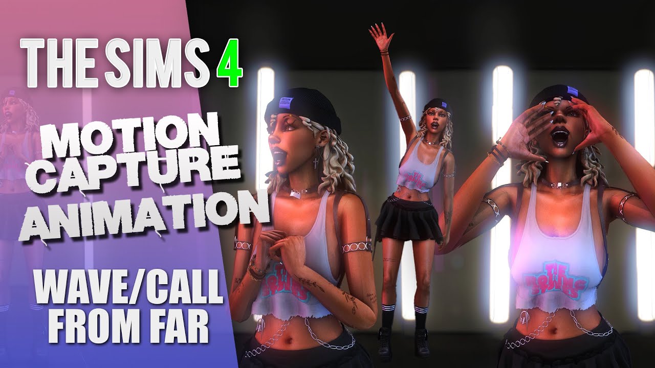 The Sims 4 | "Realistic Wave/Call from far" Animation Pack Download ...