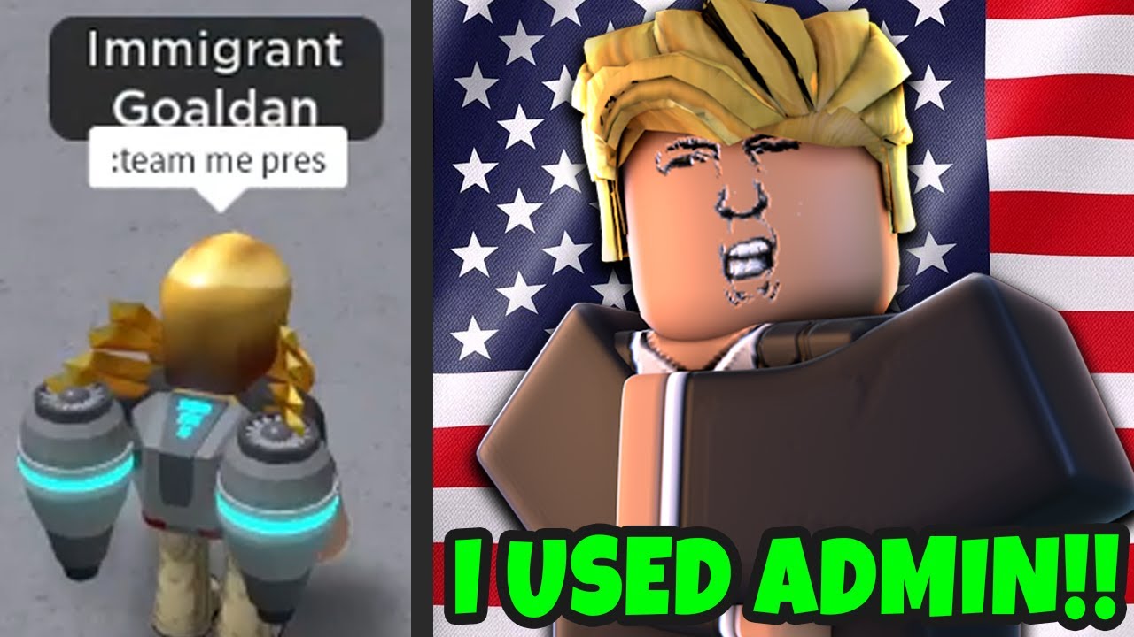 I USED ADMIN TO BECOME THE PRESIDENT OF ROBLOX! - YouTube