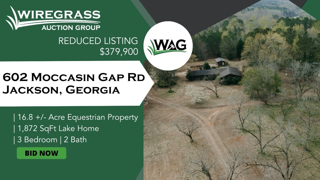 NEW LISTING - 602 Moccasin Gap Road Jackson, Georgia - YouTube