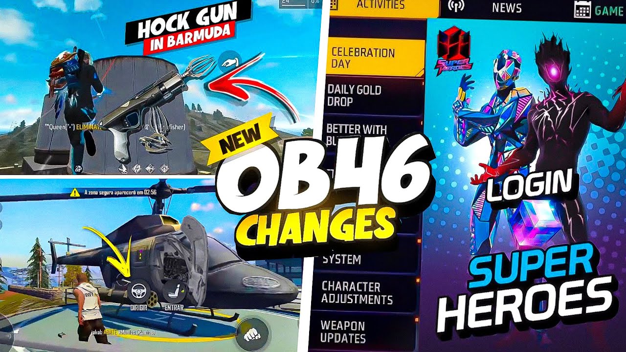 OB46 UPDATE CHANGES & NEW EVENT IN FREE FIRE | FREE FIRE OB46 UPDATE ...