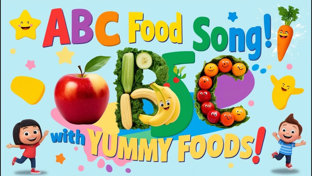 ABC Song | Alphabet Song | ABC for Kids | ABC Food Song | Alphabet ...