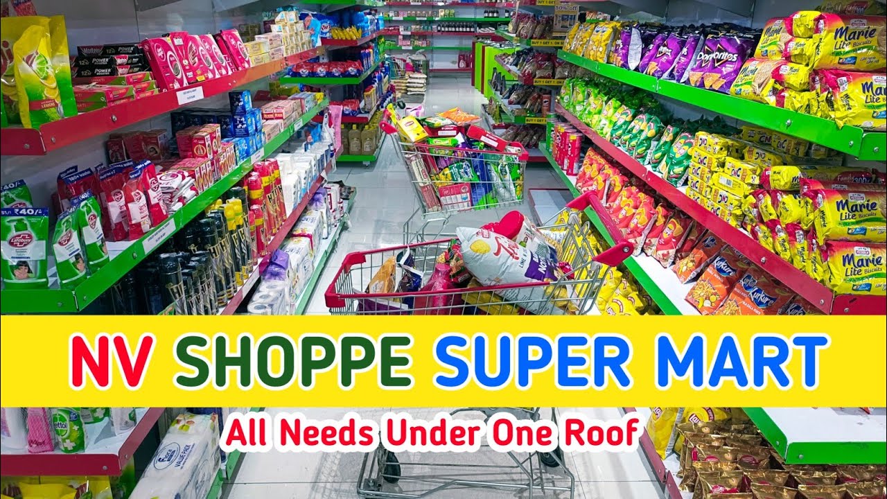 NV SHOPPE SUPER MART NOIDA SECTOR 63 | GROCERY SUPERMARKET - YouTube