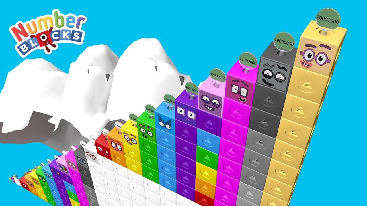 New Meta Numberblocks Puzzle 1 - 20 MILLION BIGGEST Learn to Count Big ...