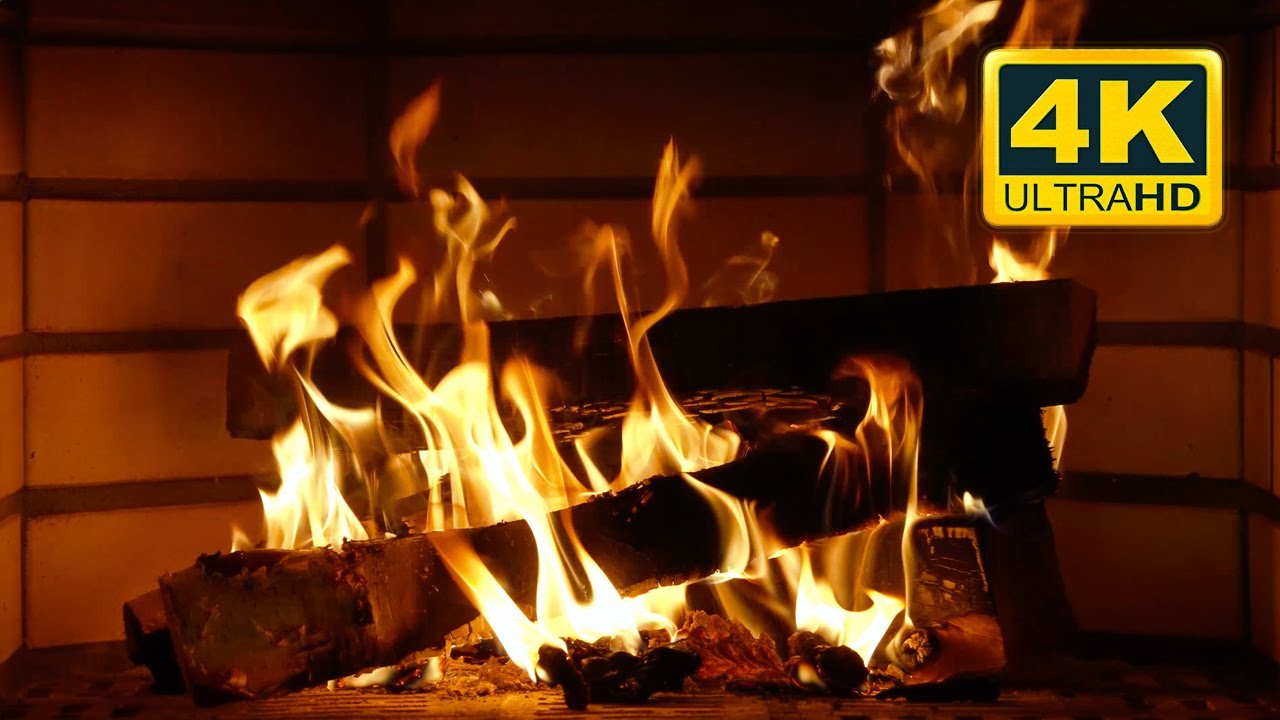 🔥 Cozy Fireplace 4K (10 HOURS). Fireplace Sounds for Relaxation ...