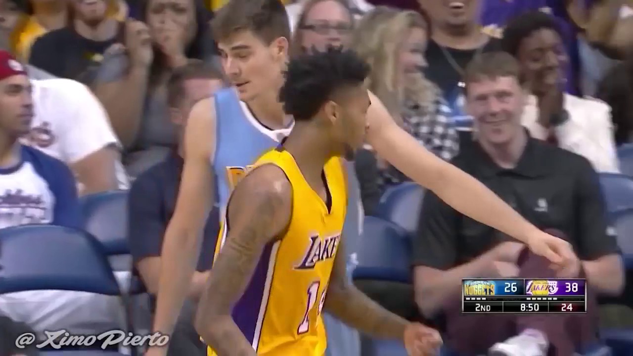 Brandon Ingram s Amazing Circus Shot Lakers vs Nuggets October 9, 2016 ...