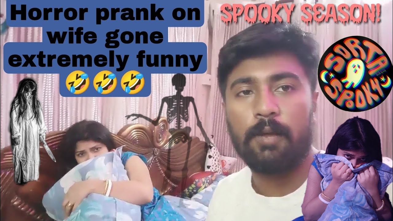 Prank On Wife Scary Prank On Wife Gone Extremely Extremely Funny 🤣🤣🤣