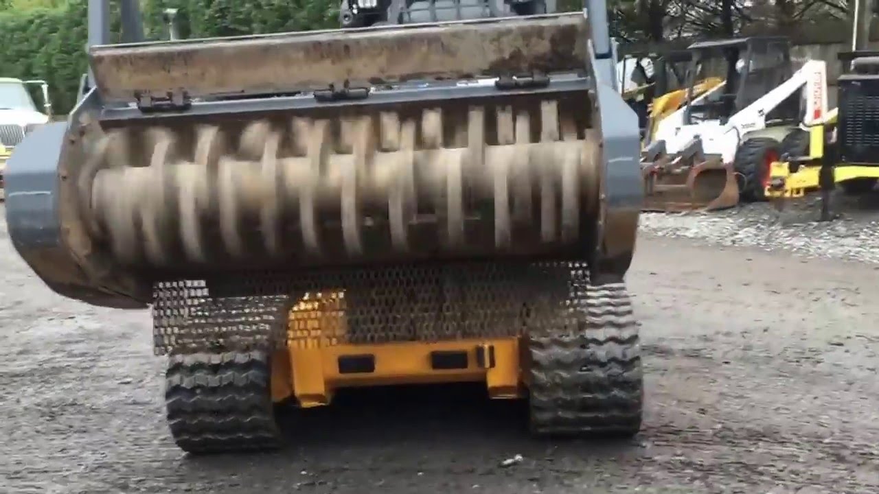 2013 JCB 300T with Bradco Forestry Mower - YouTube