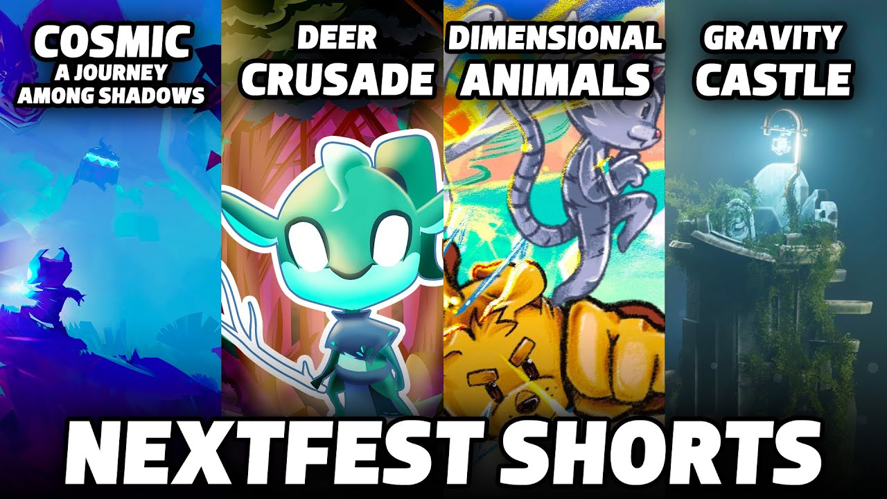 "Cosmic", "Deer Crusade", "Dimensional Animals" & "Gravity Castle" Demos | NextFest June 2023 ...