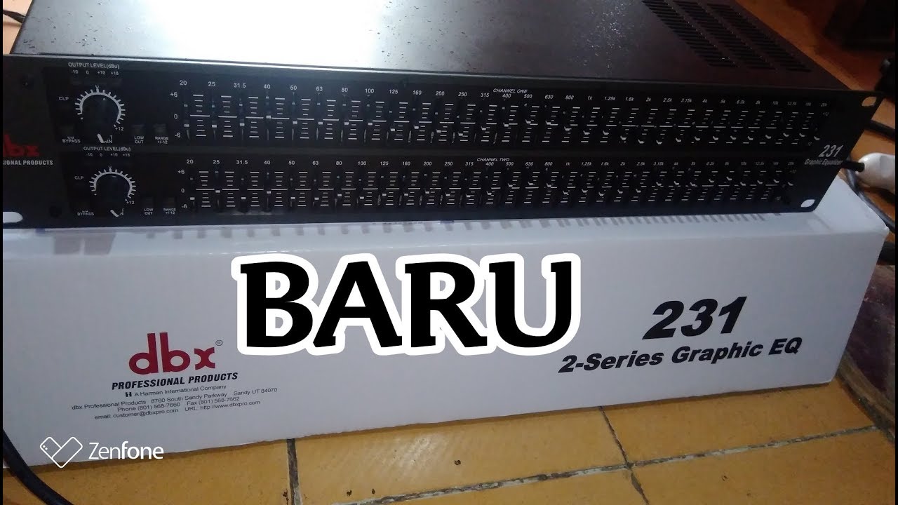 UNBOXING EQUALIZER DBX 231 - YouTube