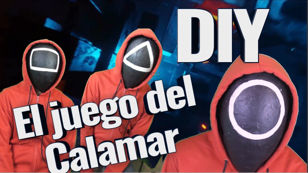 Disfraz Casero - El juego del calamar - Diy - Como hacer mascaras de ...