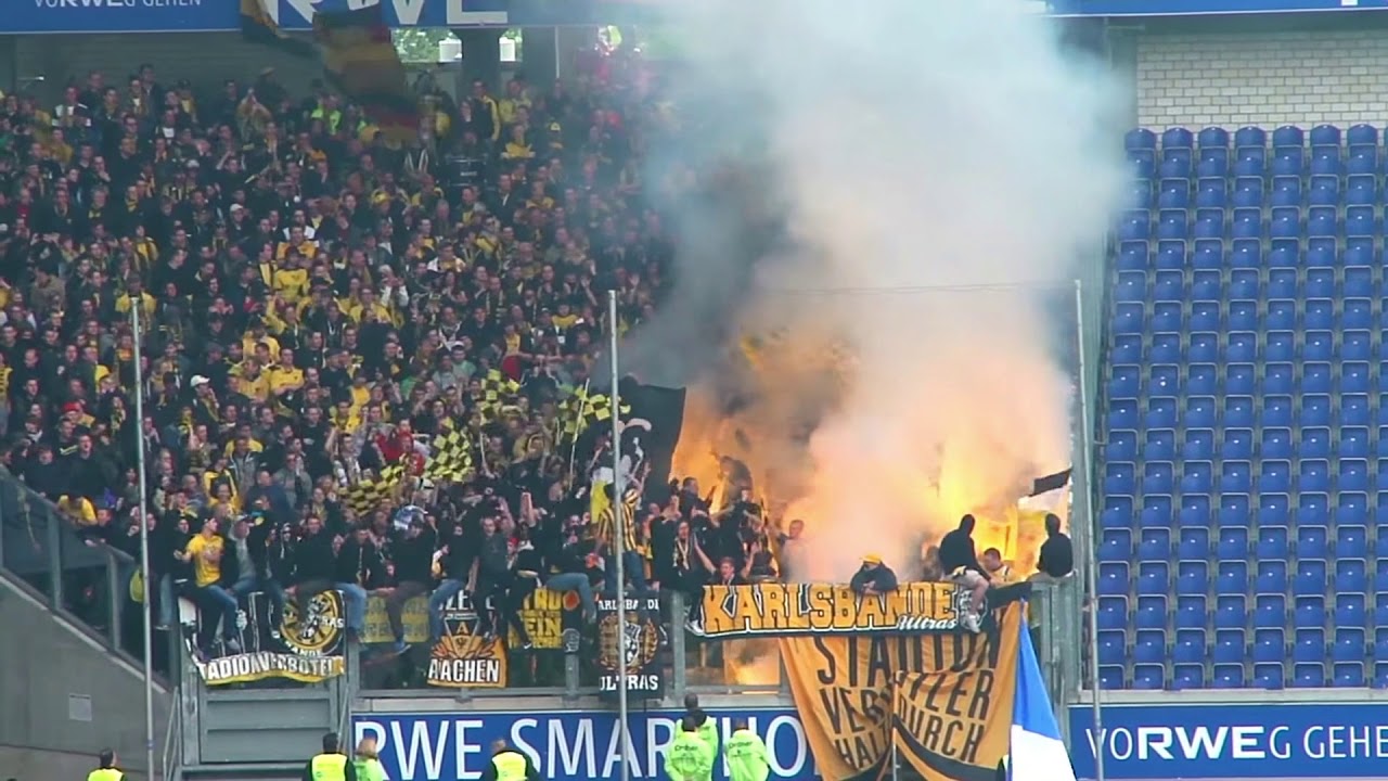 Best of: ALEMANNIA AACHEN : Ultras Karlsbande, Yellow Connection - YouTube