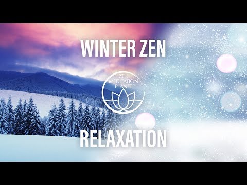 Winter Zen Relaxation – Fire, Piano & Violin Meditation Sounds – Christmas Snowy Season