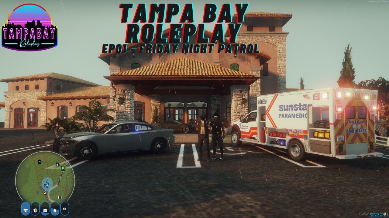 GTA V FiveM Roleplay | TAMPA BAY ROLEPLAY | EP01 - FRIDAY NIGHT PATROL ...