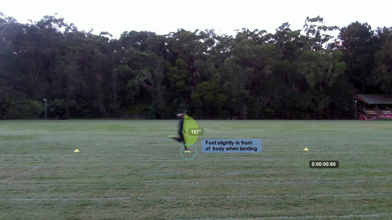 Flying 10m sprint analysis example from fixed camera angle - YouTube