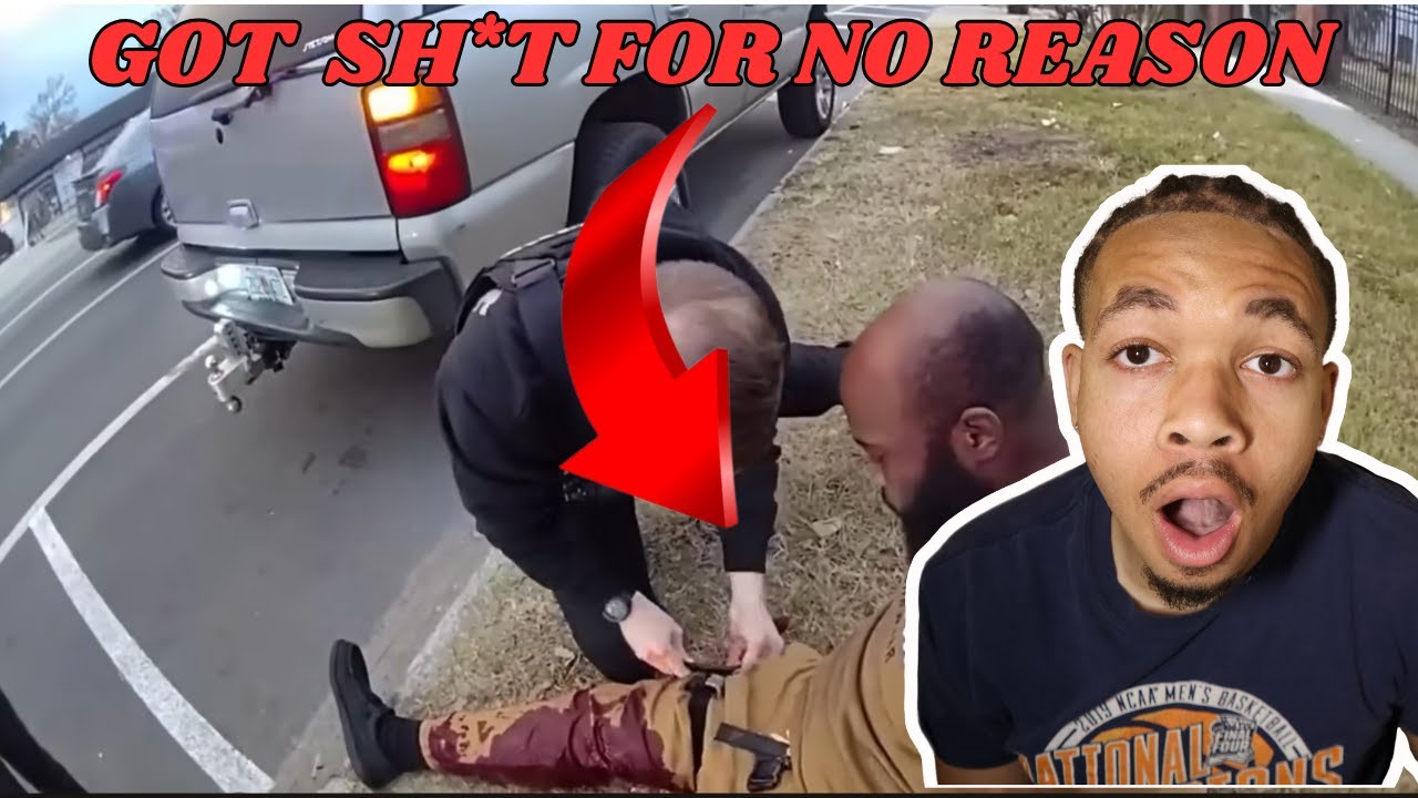 POLICE OFFICER CLAPS A RANDOM IN THE LEG | Body cam reaction - YouTube