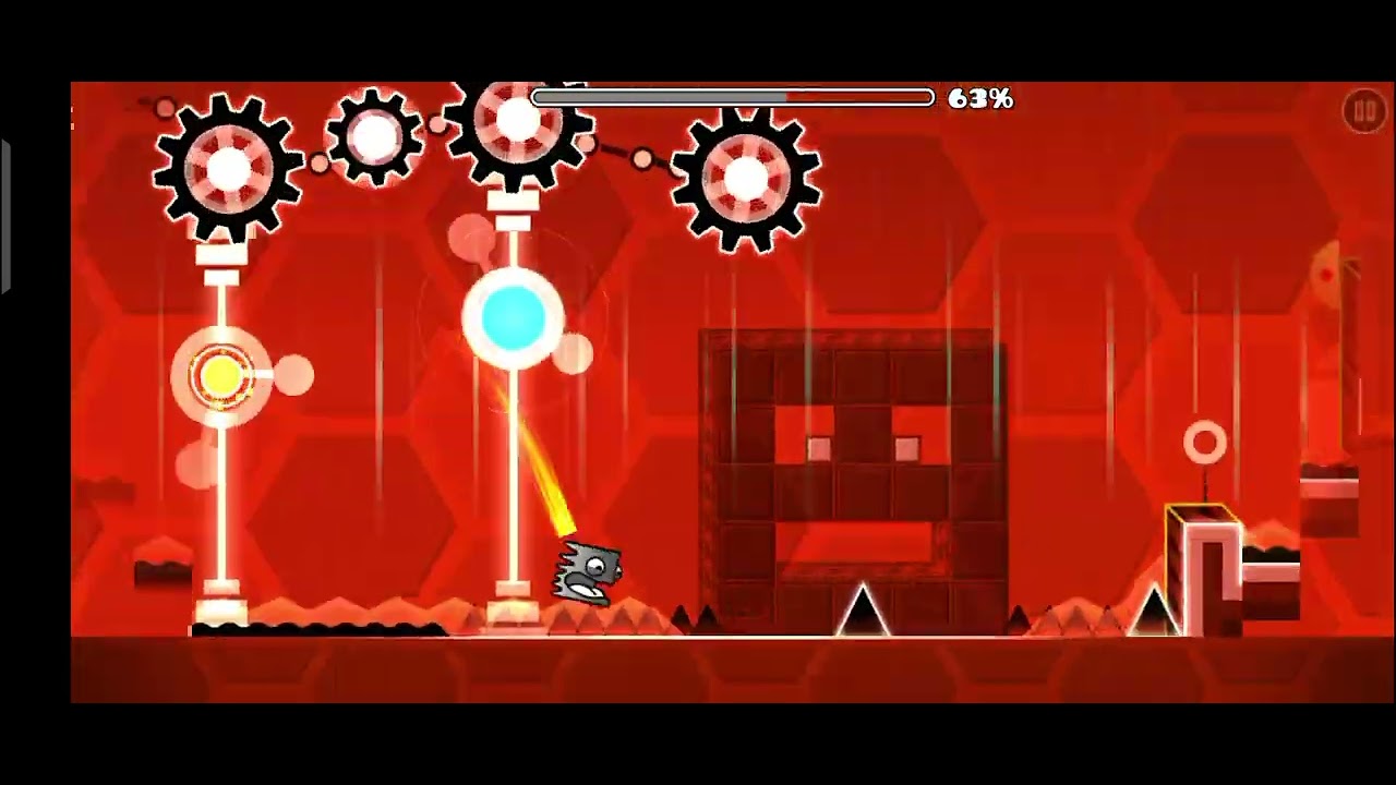 прохождение уровня Geometry dash blast processing - YouTube