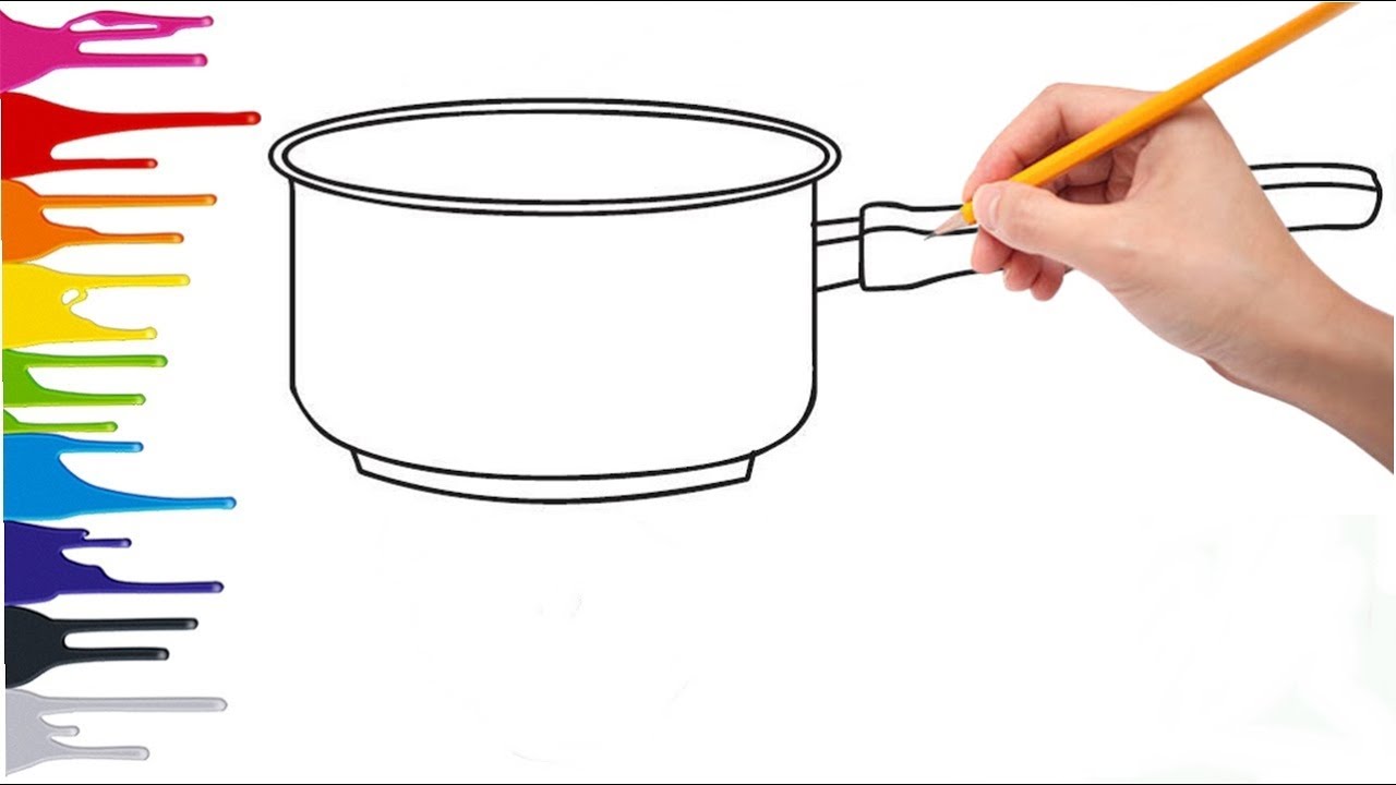 DESENHANDO UMA PANELA PASSO A PASSO - YouTube