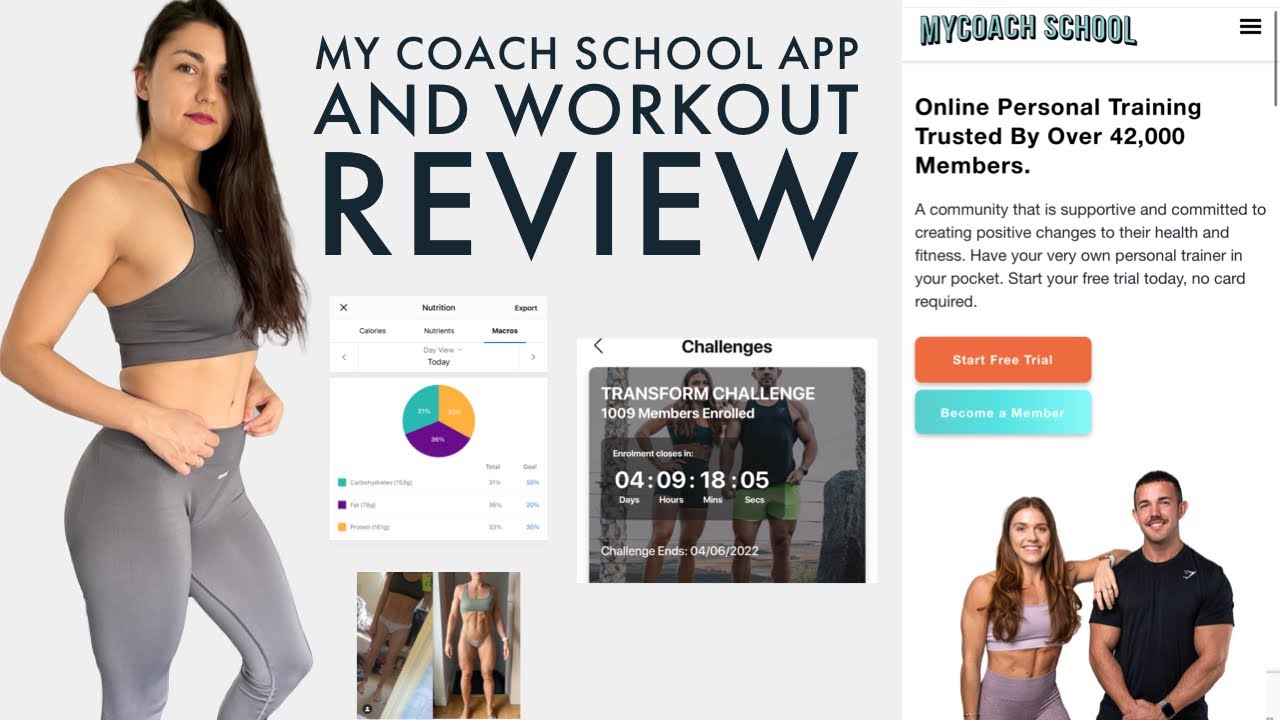 MY COACH SCHOOL APP AND WORKOUT REVIEW! #mycoachschoolapp - YouTube