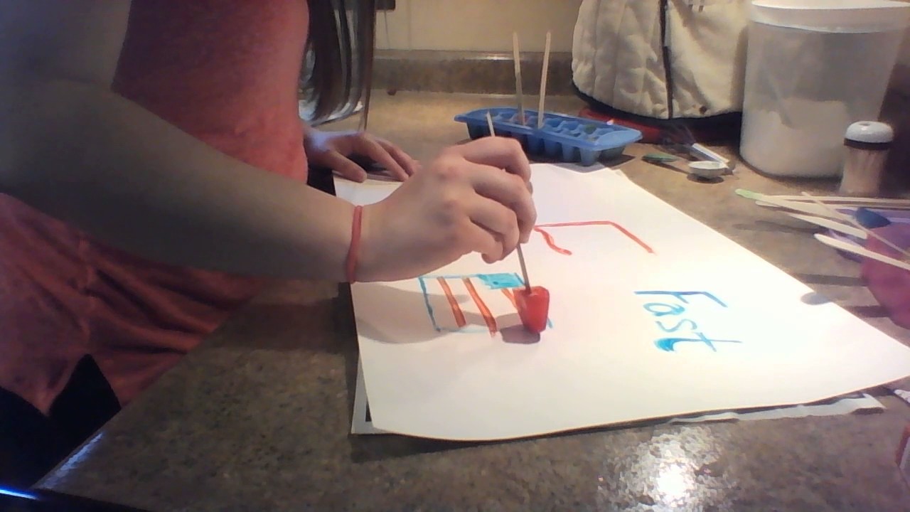 Ice Cube Painting: Letter Associations with words - YouTube