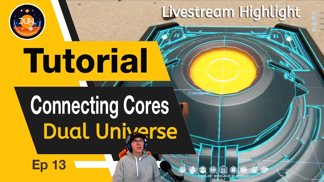 Dual Universe Livestream - City Tutorial - Adding Cores - YouTube