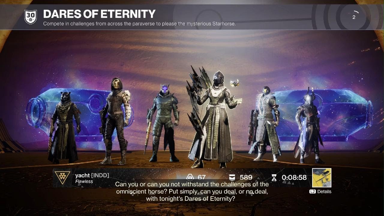 Destiny 2 dares of eternity legend - YouTube